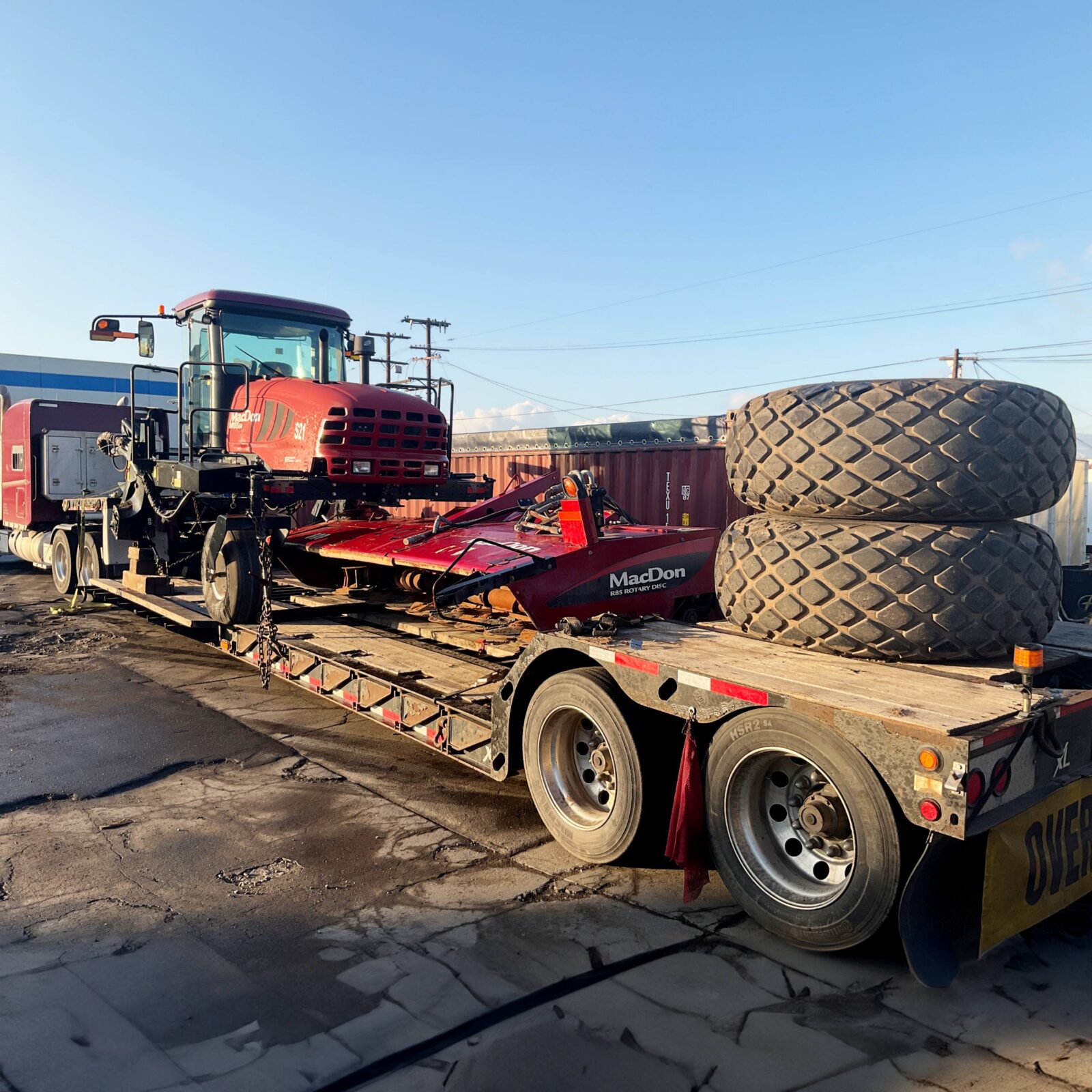 Farm Mowers Transportation/Hauling Services. Farm Equipment Shipping ...